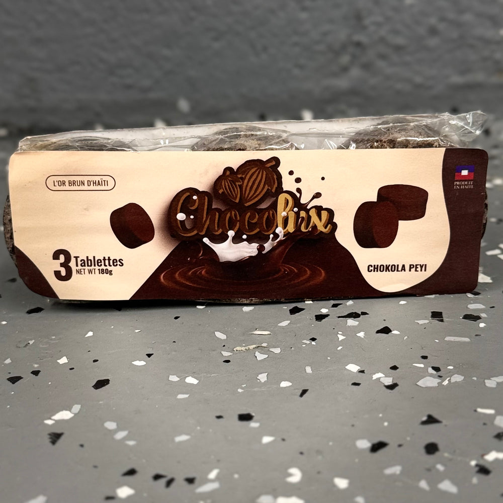 Chocolux Chocolate Tablet, 3 Count, 180g, Direct From Haiti